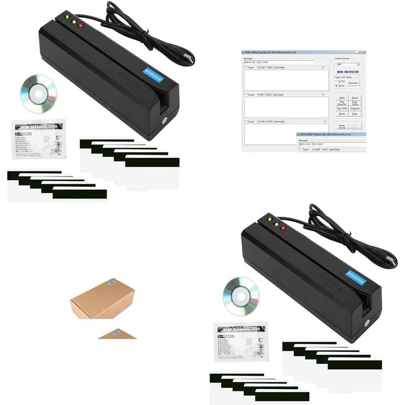 USB Magnetic Card Reader System Door Lock MSR605X Encoder No Adapter ...