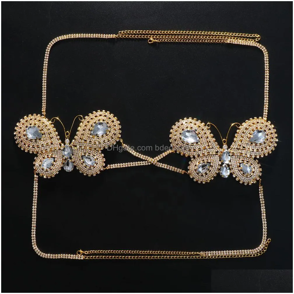 DHgate.com:Butterfly Bra Bikini Top Lingerie Set with Luxury Crystal ...