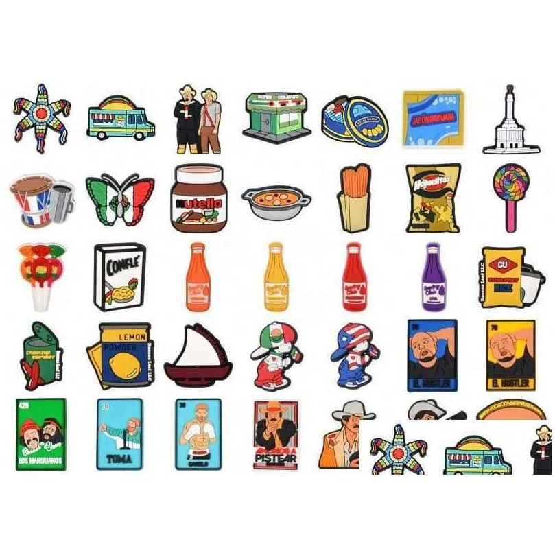 DHgate.com:Custom Mexican Charm Shoe Lace Decos 50 pcs, Colorful PVC ...