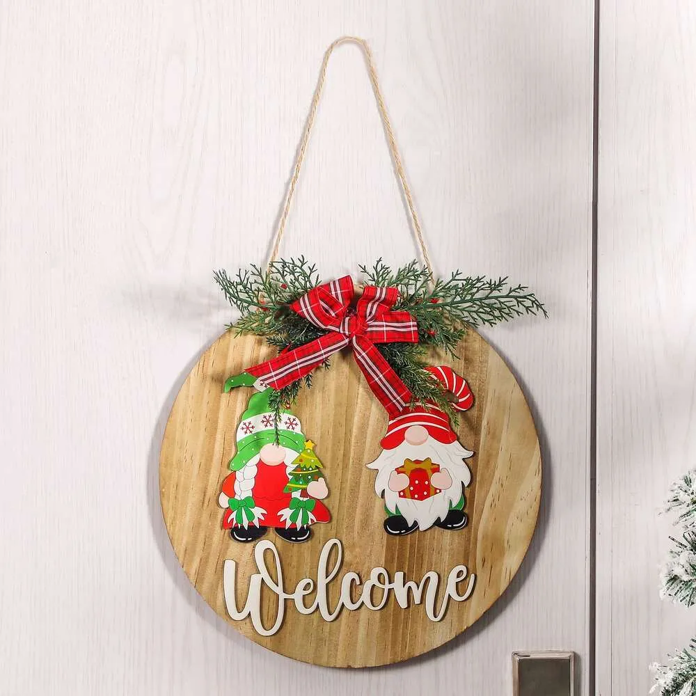DHgate.com:Rustic Wooden No Face Rudolf Decor Doll Holiday Door Hanger ...