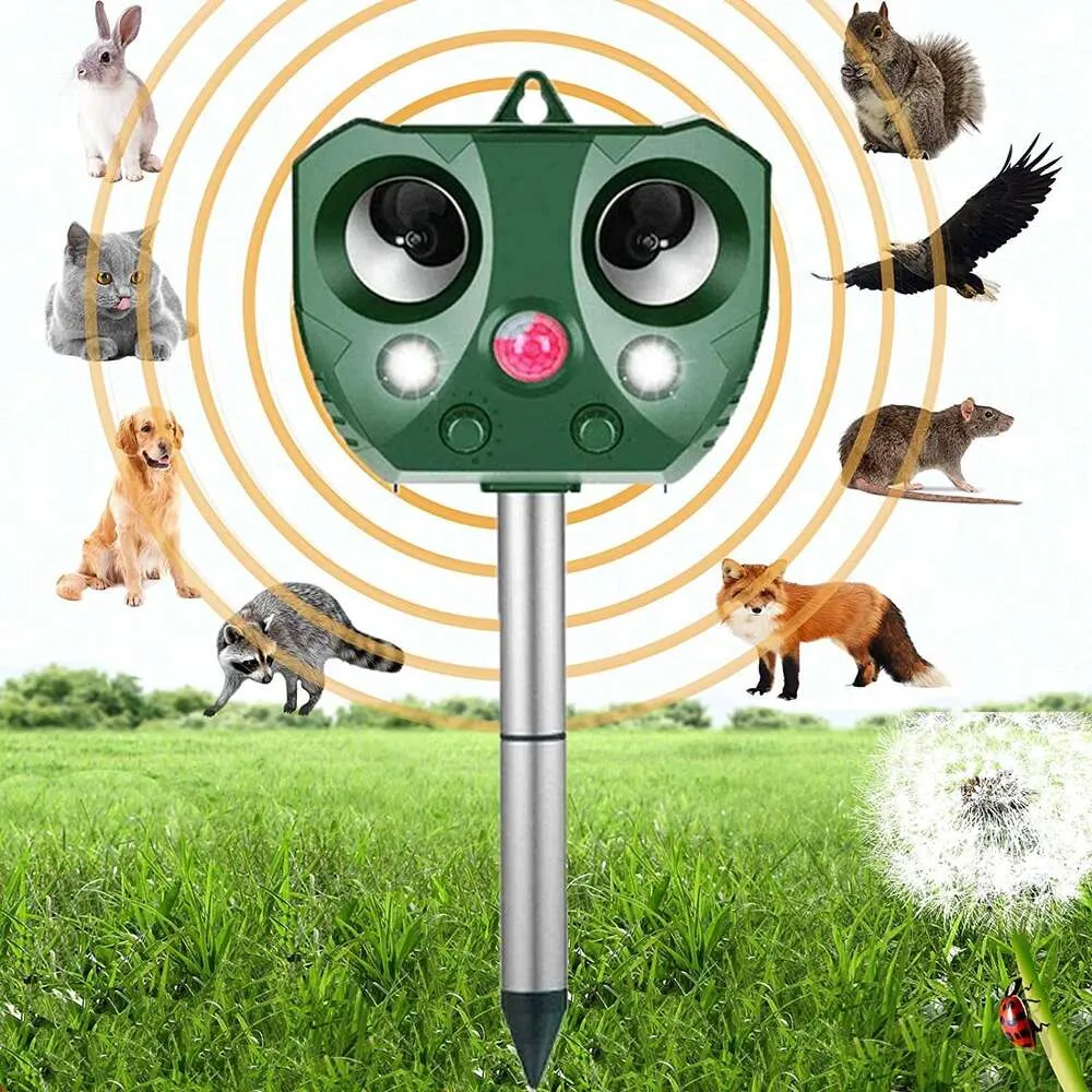 DHgate.com:Solar-Powered Ultrasonic Pest Repeller | Outdoor Animal ...