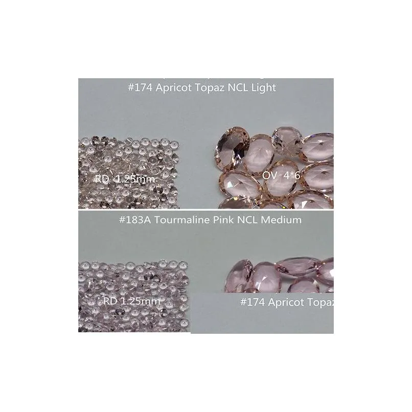 DHgate.com:Pink Color 0.8mm Round Nanogem Crystal Facet Cut Synthetic ...