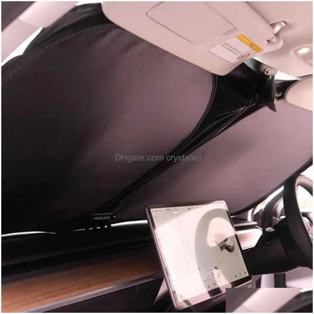 Tesla Model 3 Y X S Front Windshield Sun Sun Visor In Spanish UV Rays ...
