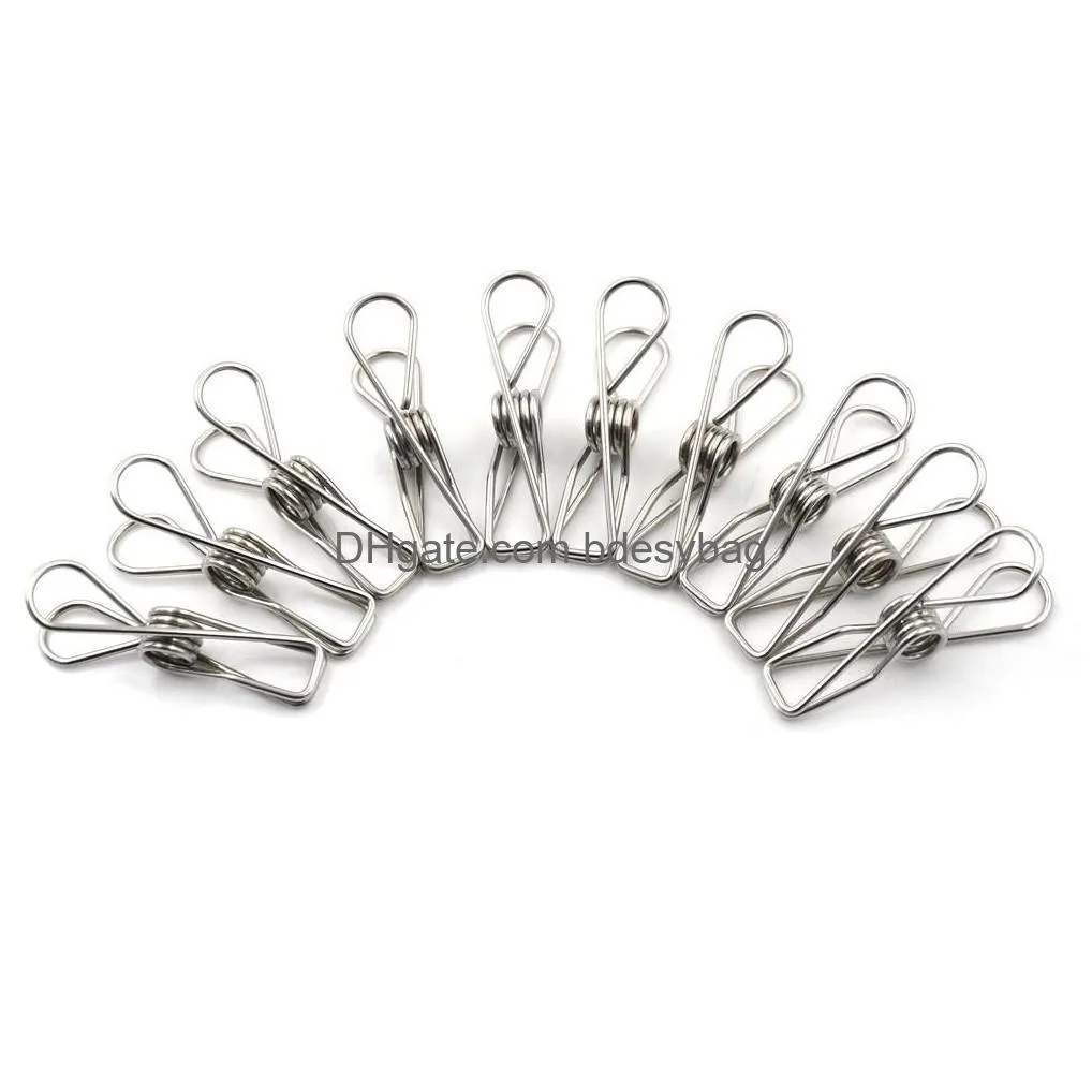DHgate.com:Stainless Steel Clothes Peg Clips - 10-Pack Home & School ...
