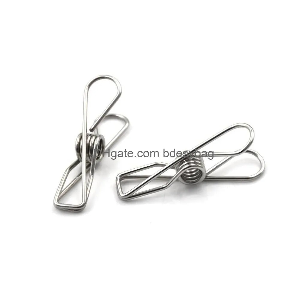 DHgate.com:Stainless Steel Clothes Peg Clips - 10-Pack Home & School ...