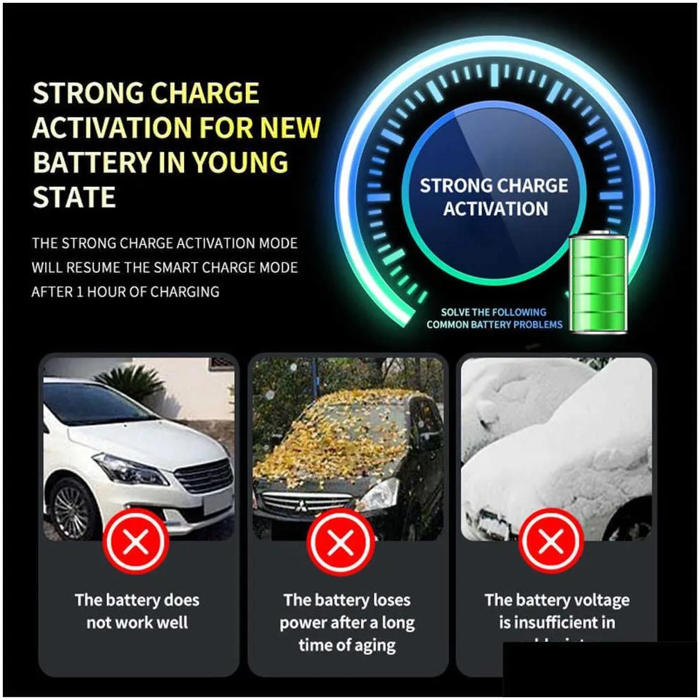 DHgate.com:2024 Car Charger - Smart 12V 10A Battery Repair Tool w/ LCD ...