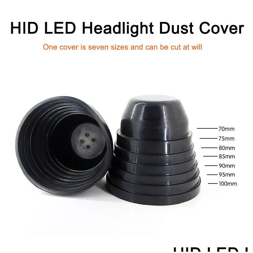 DHgate.com:70-90mm Waterproof Car Headlight Caps - Rubber Dustproof ...