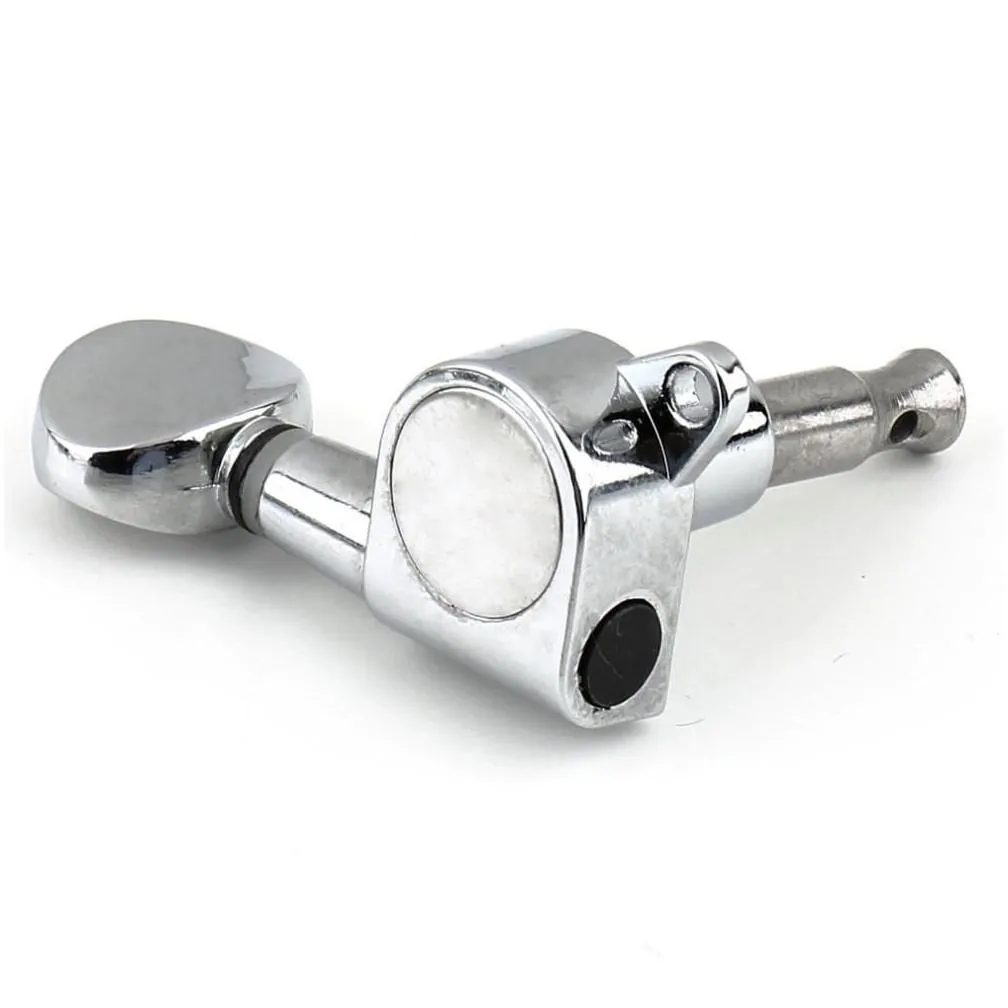 Chrome Inline Hine Head Guitar Tuners Tuner 6R Right, 6L Left, 3Ladd3R ...