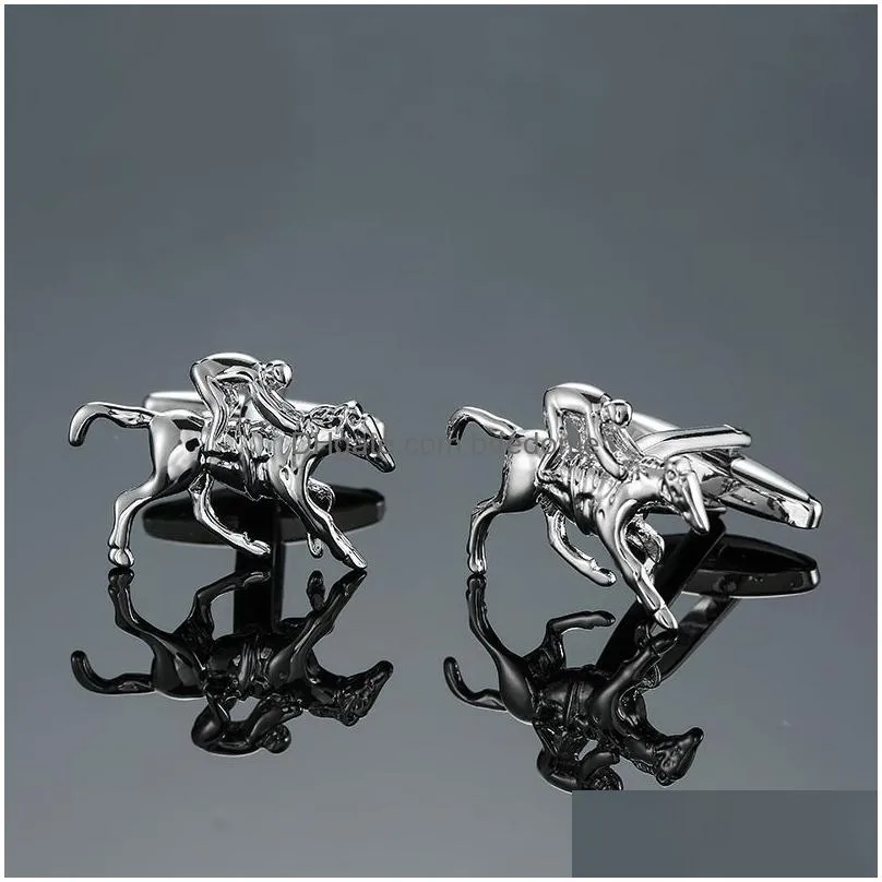 DHgate.com:French Cufflinks for Men, Metal Brass Enamel Bike Bus ...