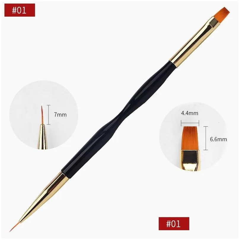 DHgate.com:Acrylic Stripe Art Liner Set of 3 Nail Brushes for 3D Tips ...
