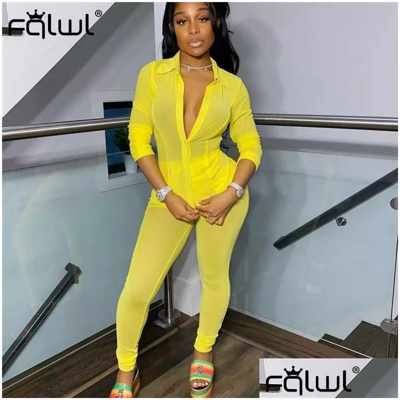 DHgate.com:Womens Neon Two Piece Tracksuit Set, Long Sleeve Mesh Shirt ...