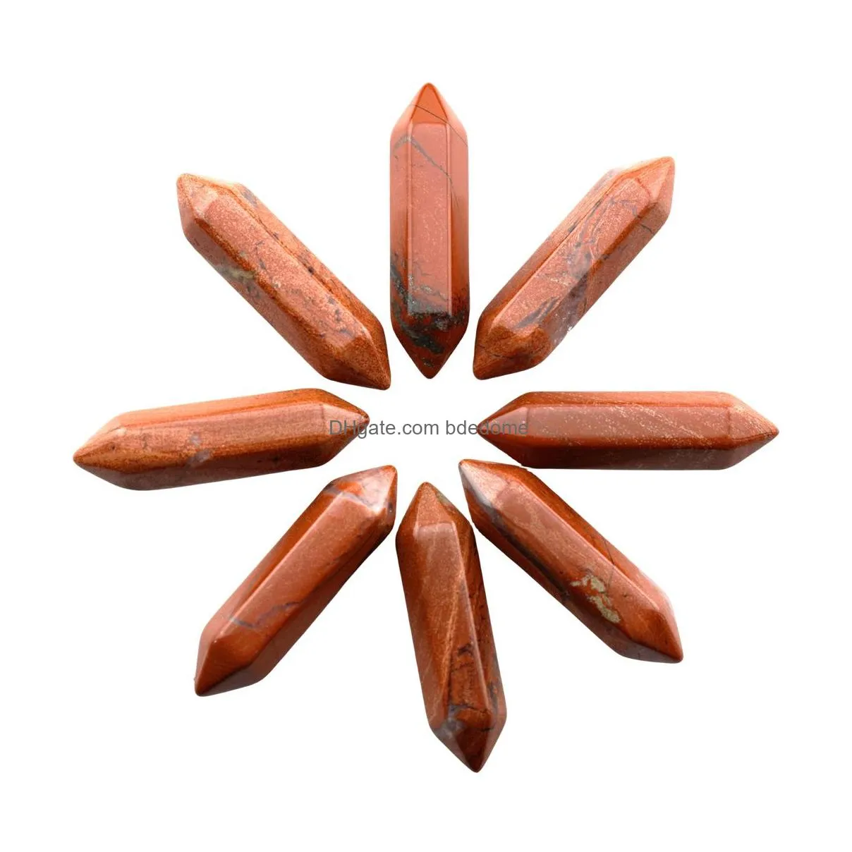 DHgate.com:Natural Crystal Double Pointed Hexagonal Pillar Gemstone for ...