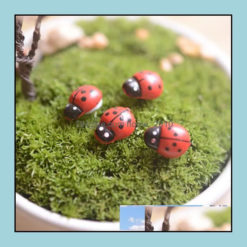 Lady Bug Craft Artificial Mini Lady Bugs Insects Beatle Fairy Garden ...