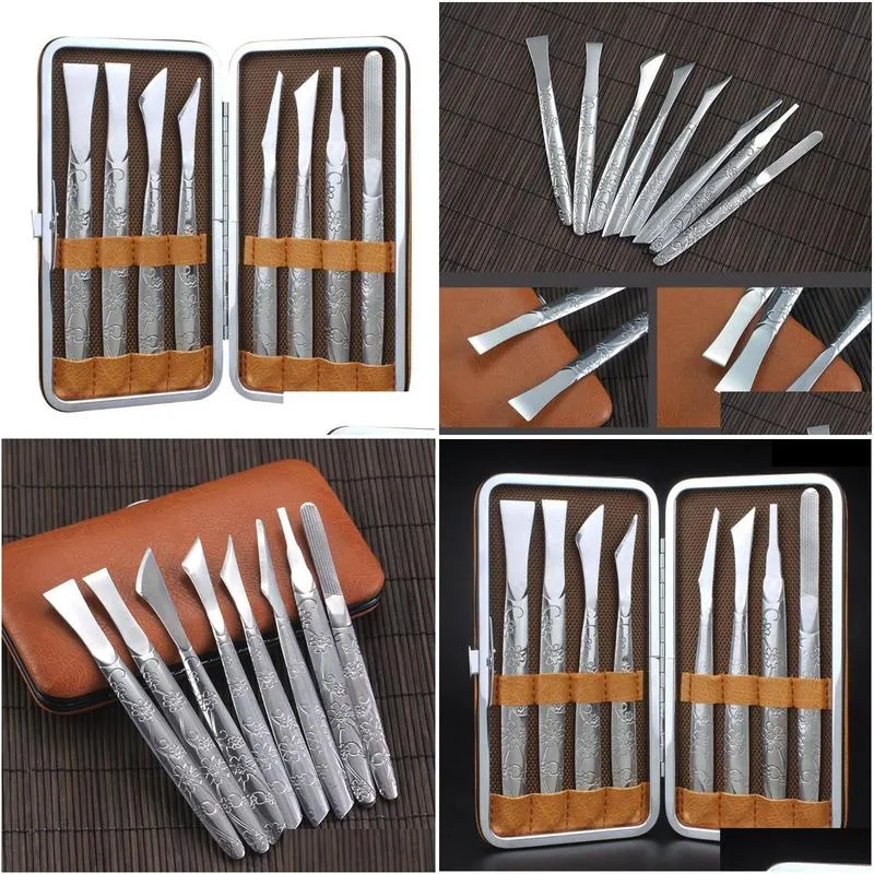 DHgate.com:Nail Art Kits: Stainless Steel Callus Shaver Set for Salon ...
