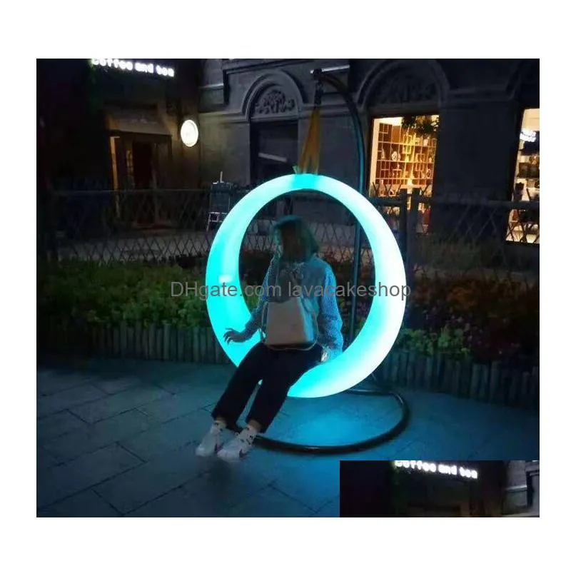 Indoor/Outdoor LED Swing Villa With Cushions, Hammock, Chair Perfect ...