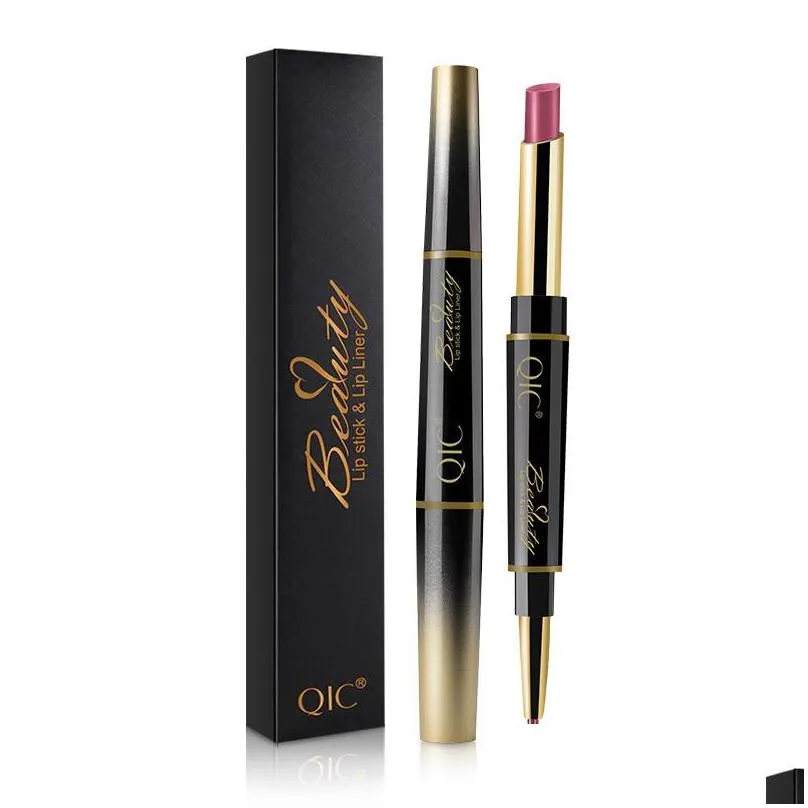 Double-Ended Lip Liner & Gloss Stick - Professional Waterproof Makeup ...