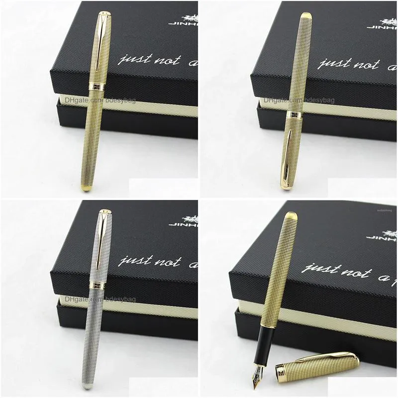 Wholesale Jinhao 601 Gold Fountain Pen Set Classic Iraurita Design With ...
