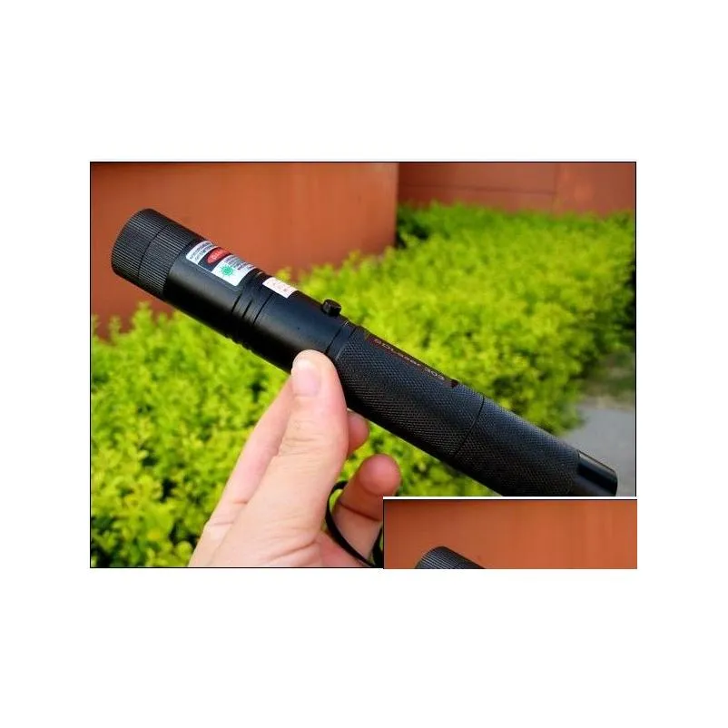 High Power Green 301 Green Laser Pointer Flashlight For Police And ...
