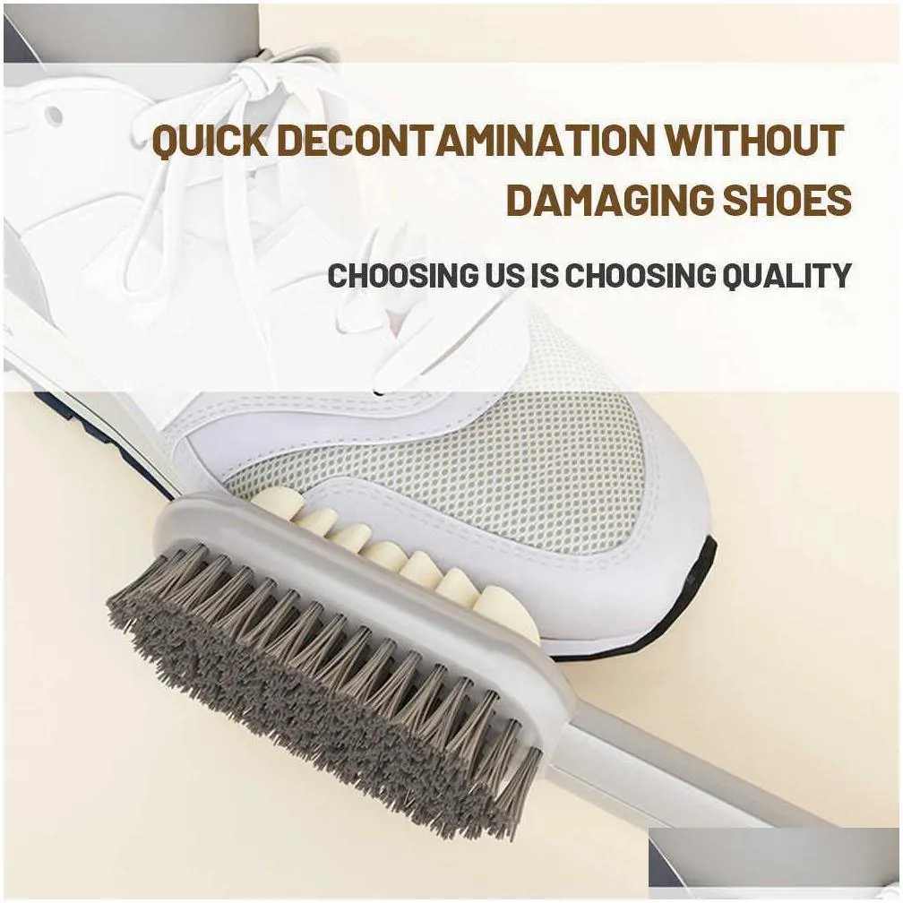 DHgate.com:Double-Sided Suede Boot Cleaner Brush, Long Handle Soft ...