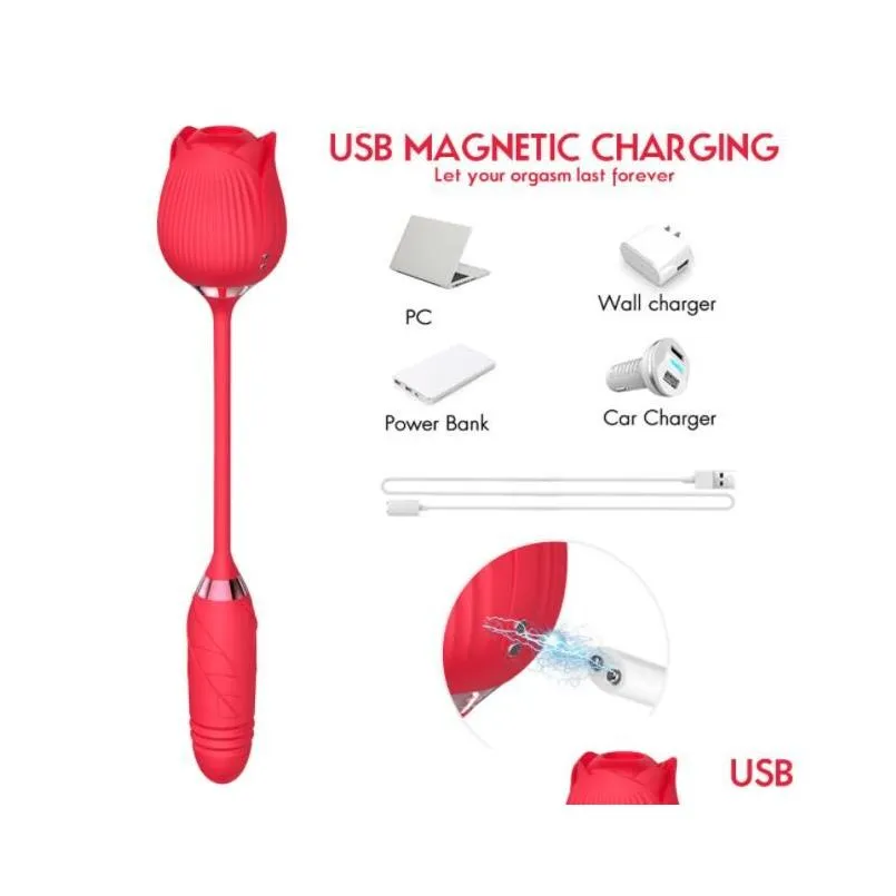 DHgate.com:Rose Clitoral Sucking Vibrator, Intense Suction Tongue Lick ...