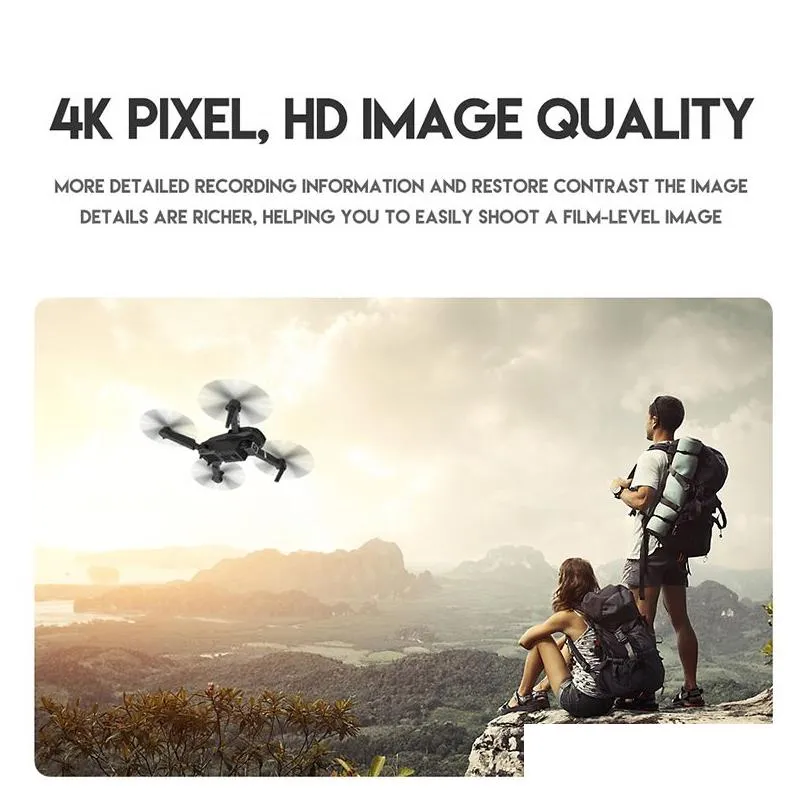 DHgate.com:4K HD Wide-Angle Dual Camera Mini Drone with WiFi Visual ...