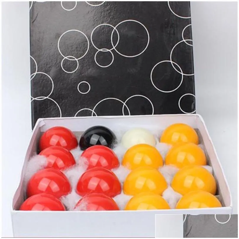 DHgate.com:Red Yellow Billiard Snooker Balls Set of 16 - 30mm Pool ...