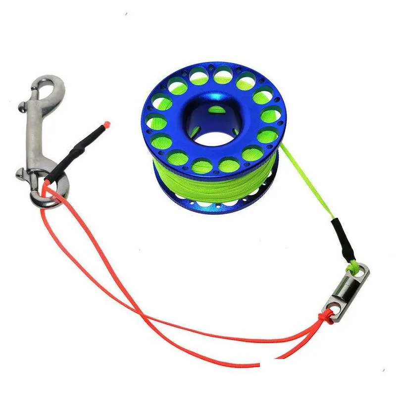 DHgate.com:15M 20M 30M Aluminum Alloy Spool Finger Reel with Stainless ...