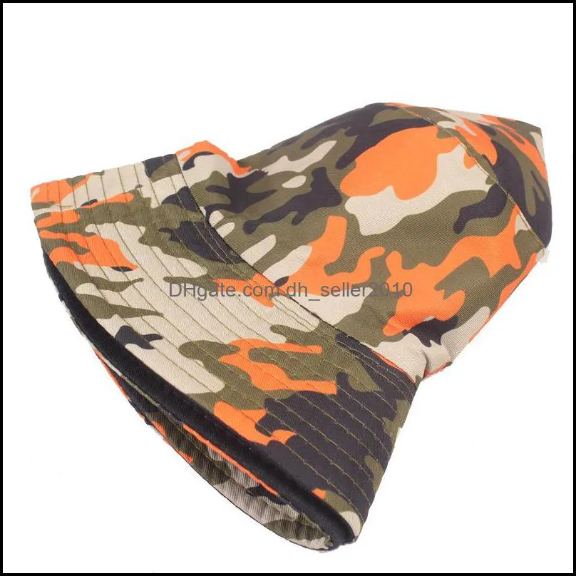 Summer Cartoon Graffiti Camouflage Bucket Hat For Women And Men Wide ...