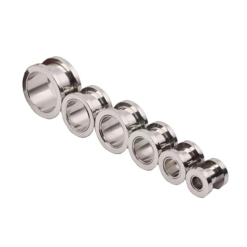 DHgate.com:Stainless Steel Screw Ear Plugs Flesh Tunnels Body Piercing ...