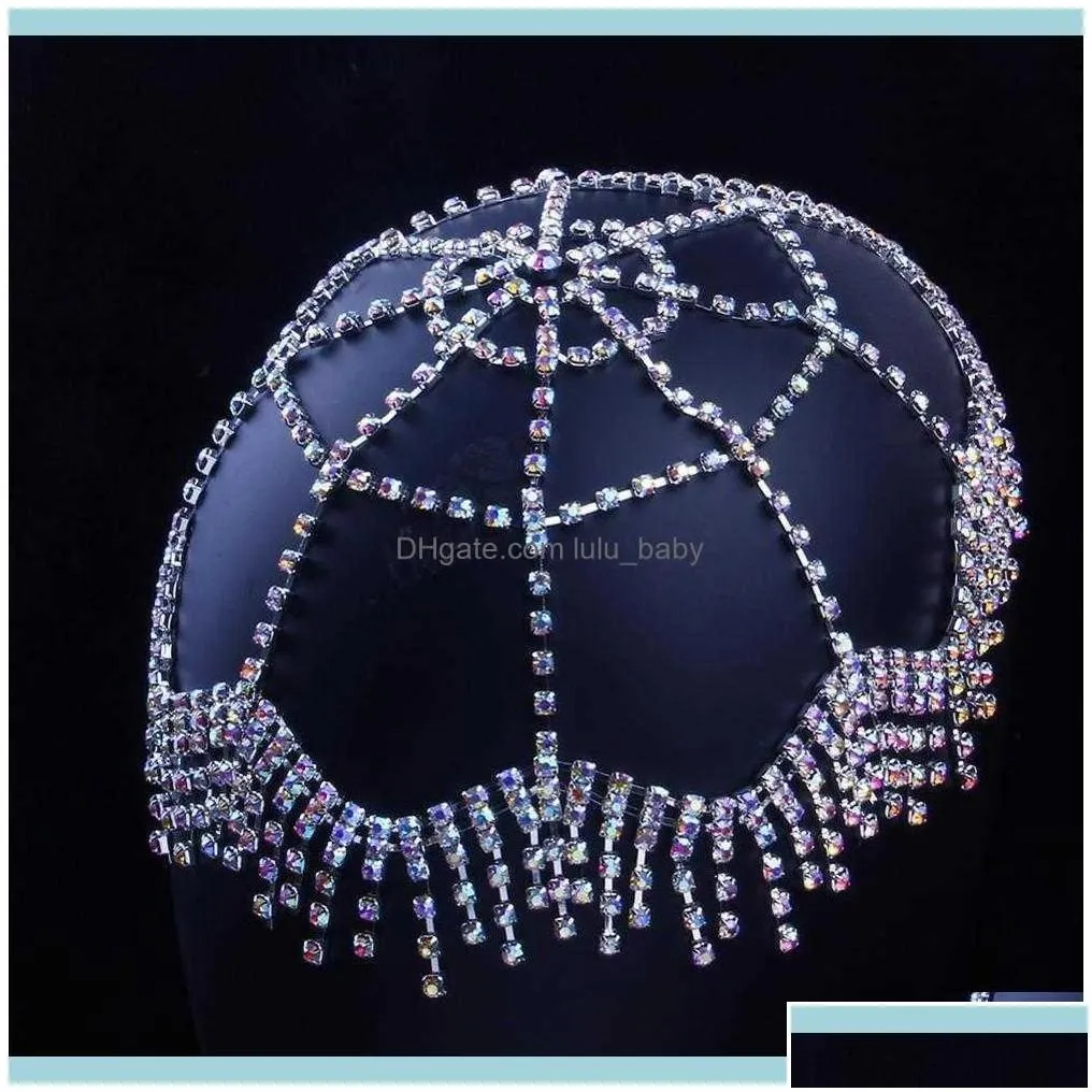 DHgate.com:Handmade Crystal Tassel Rhinestone Bridal Chain Hat for ...