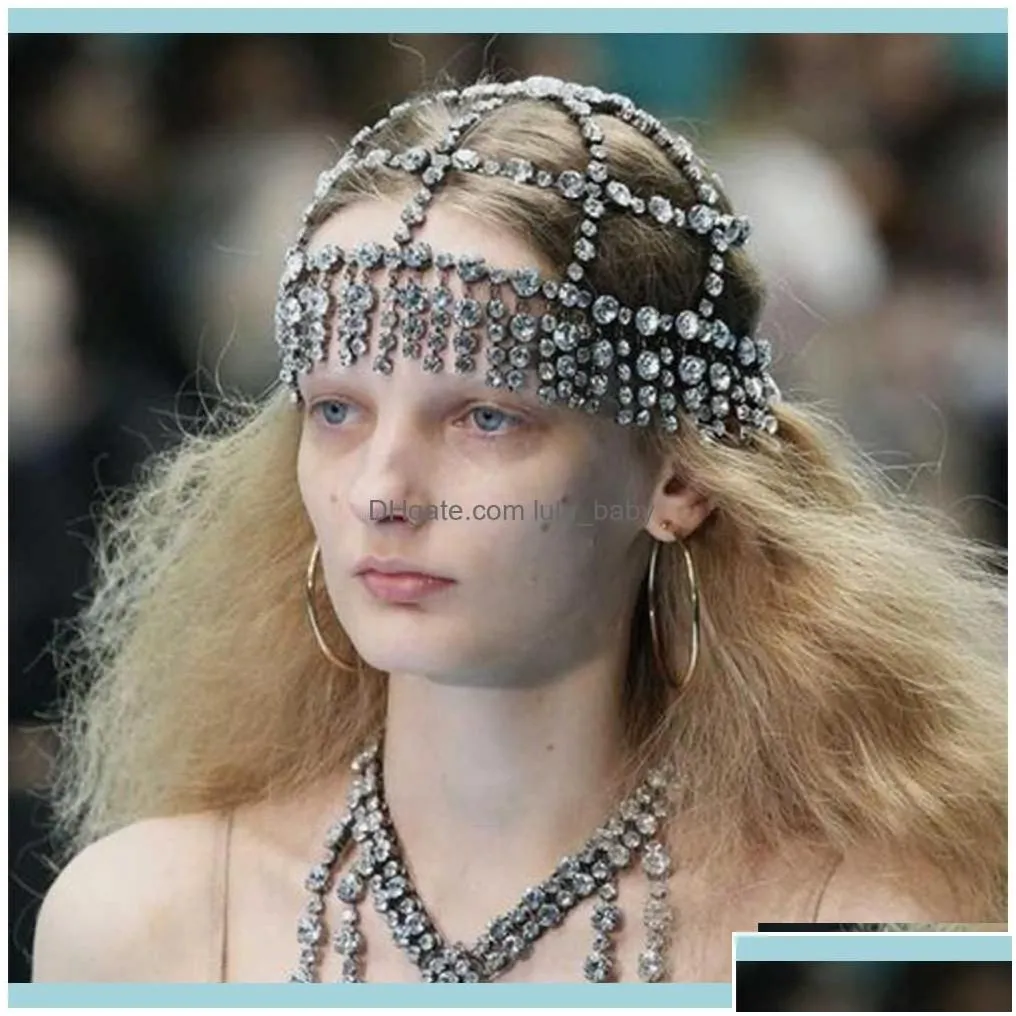 DHgate.com:Handmade Crystal Tassel Rhinestone Bridal Chain Hat for ...