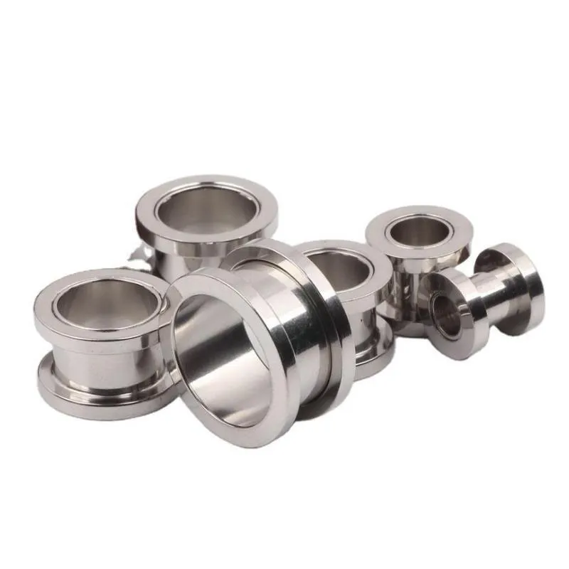 DHgate.com:Stainless Steel Screw Ear Plugs Flesh Tunnels Body Piercing ...