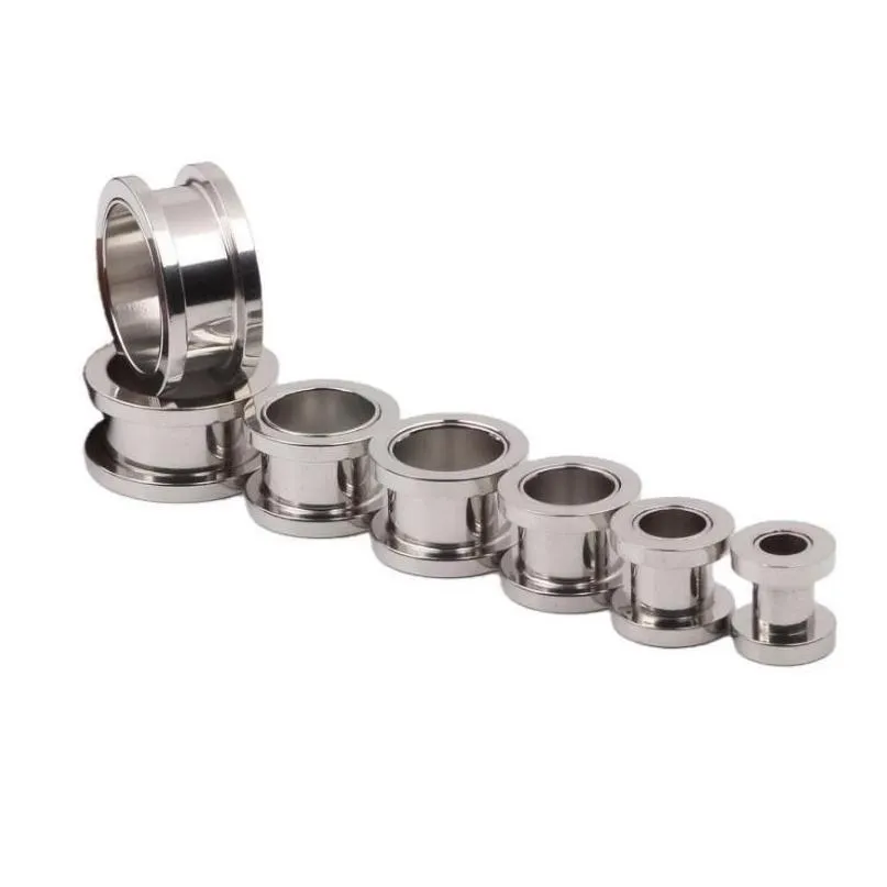 DHgate.com:Stainless Steel Screw Ear Plugs Flesh Tunnels Body Piercing ...
