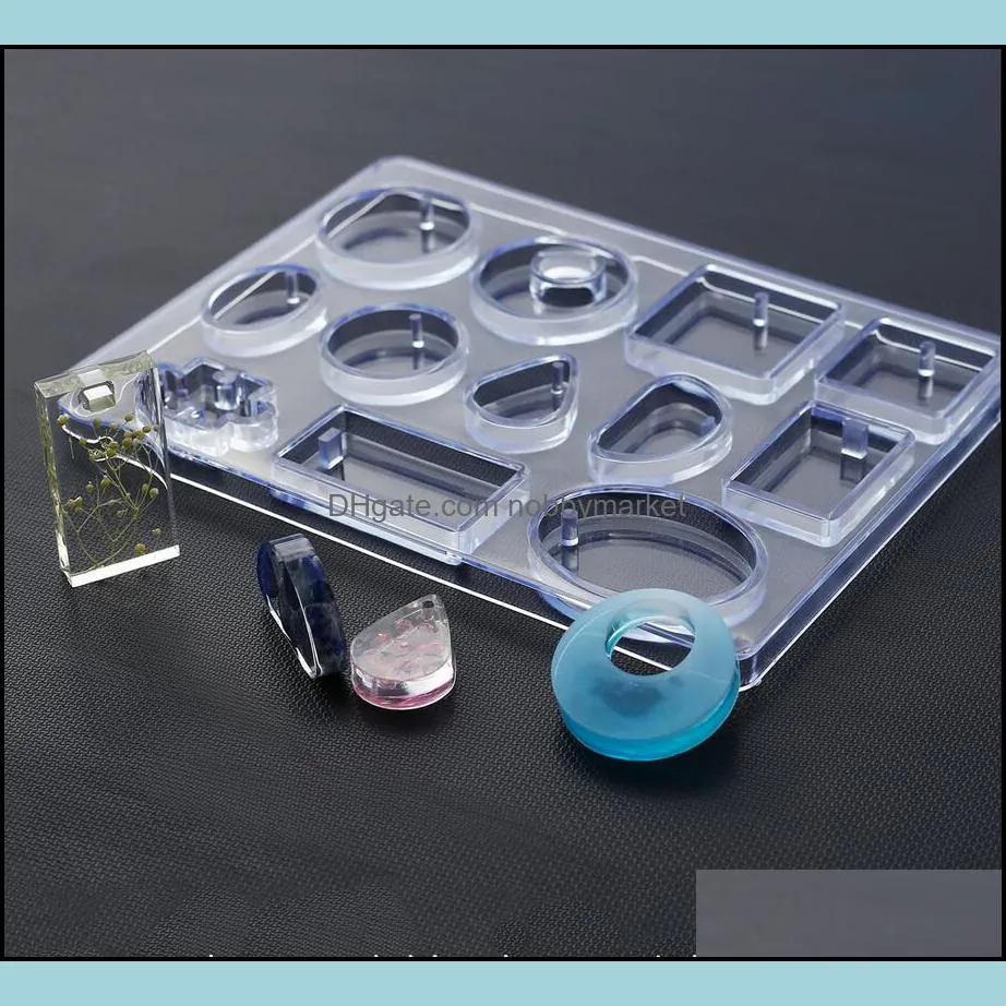 DHgate.com:Silicone Pendant Resin Molds with 12 Styles for DIY Jewelry ...