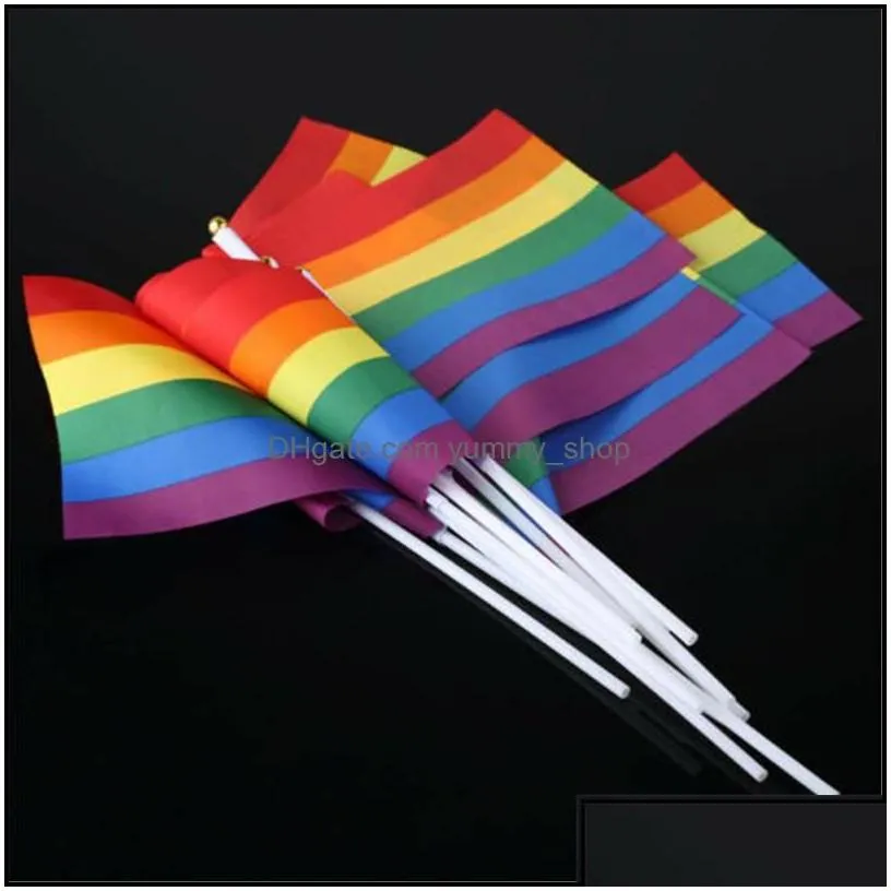Rainbow Hand Car Rainbow Feather Flag Festive Party Supplies For Home ...