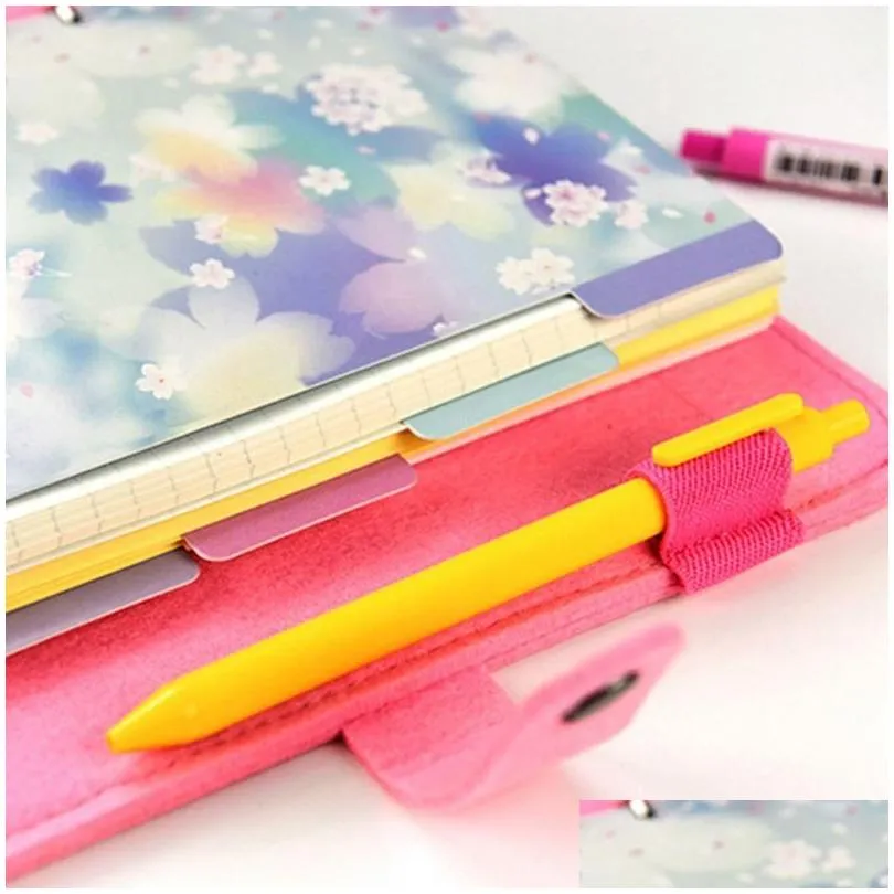 DHgate.com:Cherry Blossom Style A5 A6 Loose Leaf Notebook Dividers ...
