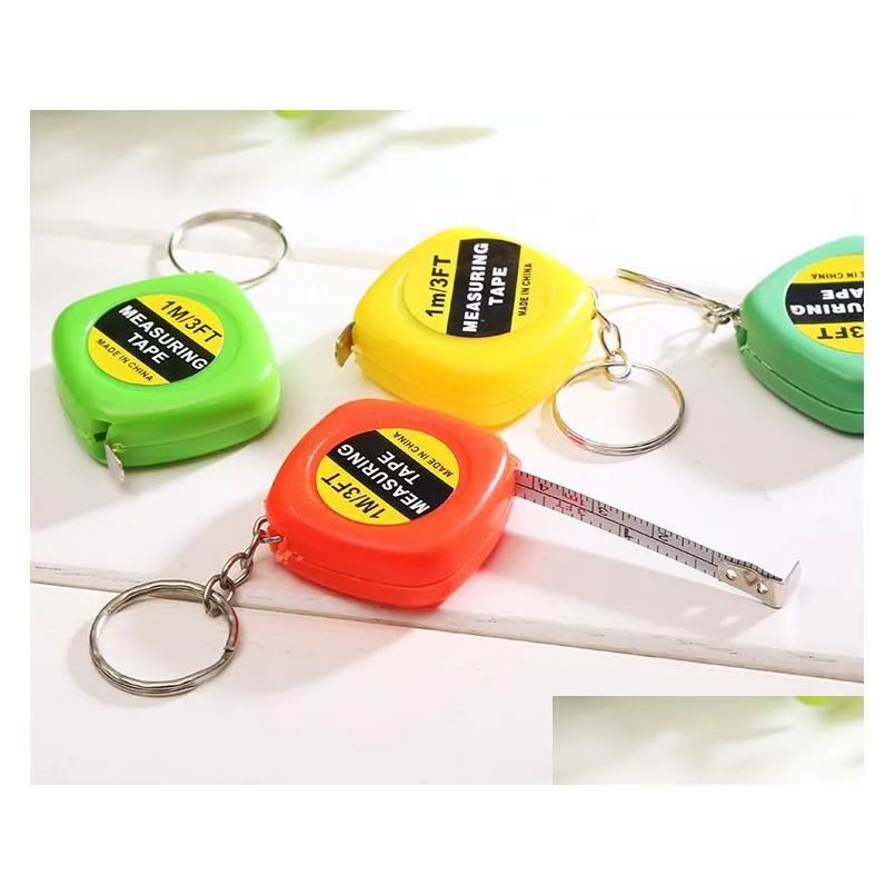 Wholesale Portable Mini Mini Retractable Tape Measure With Keychain ...