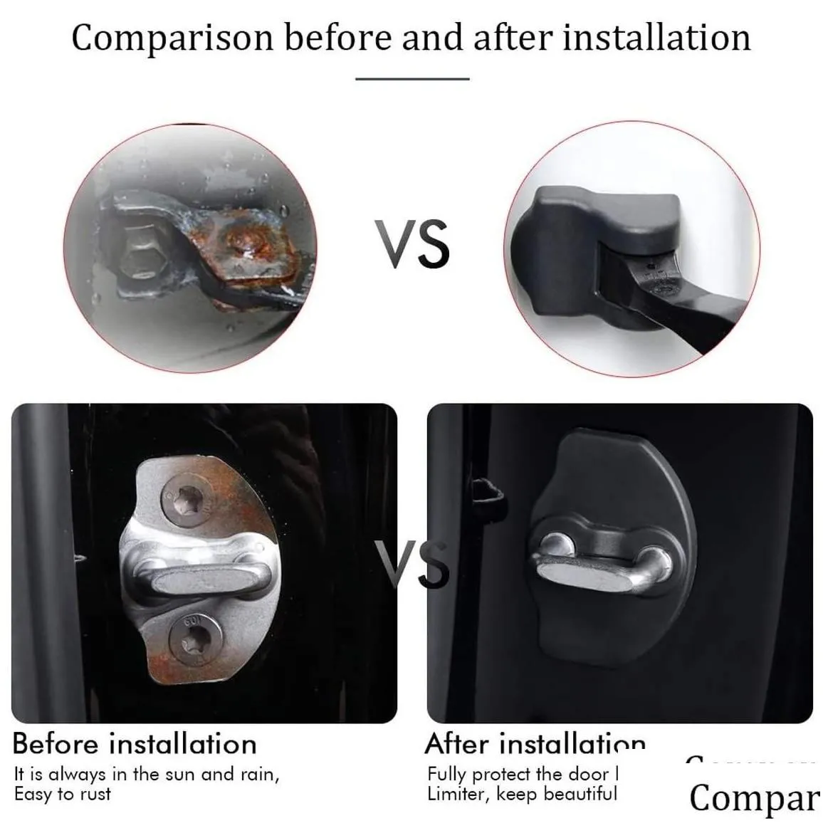 DHgate.com:Tesla Model 3/Y Door Lock Protector, Door Stopper Latch ...