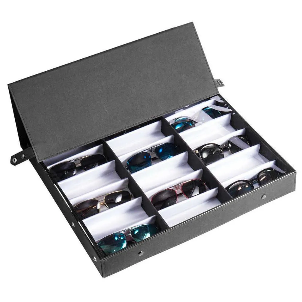 DHgate.com:18-Piece High-Grade Eyewear Organizer Tray Display Case for ...