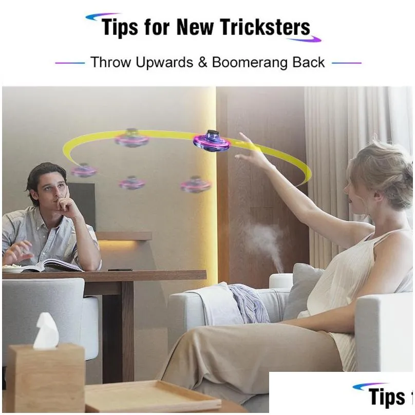 Flynova Ufo Fidget Spinner Toy Portable Rc Brushless Helicopter With ...