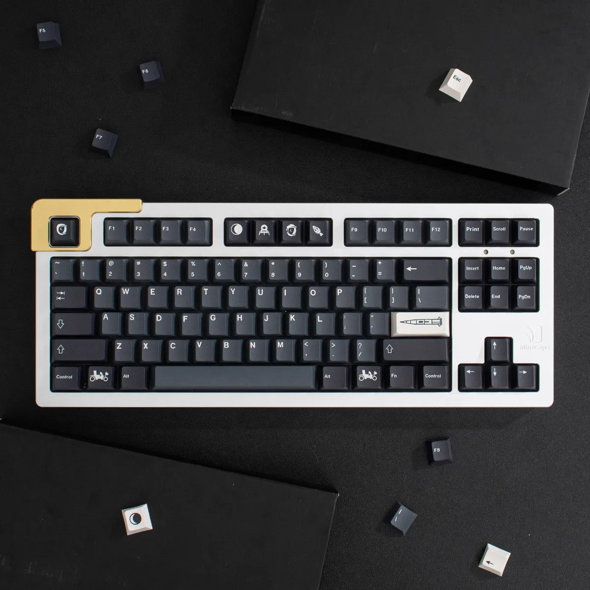 GMK Apollo 135 Keys Cherry Profile PBT Keycap DYE SUB English Custom ...