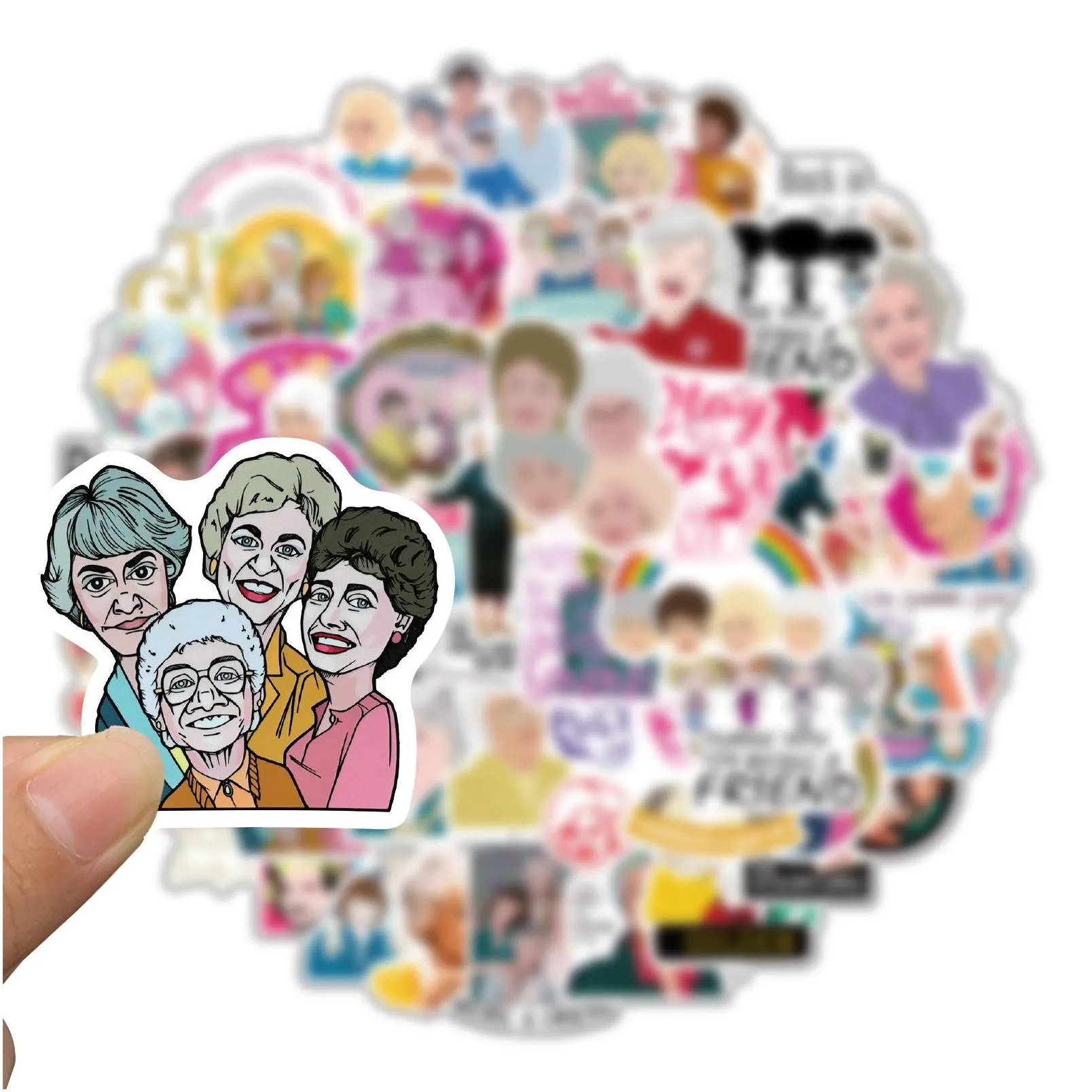 Set Of Mixed Golden Girls Program Friends Stickers For Skateboards ...