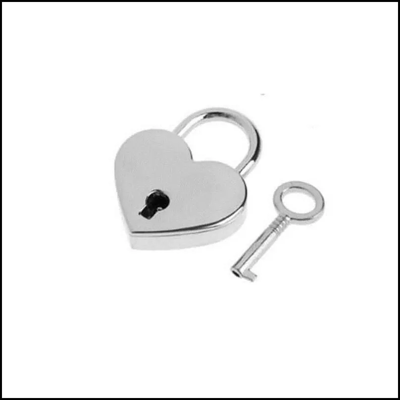 Vingcard Locks Heart Shape Vintage Metal Mini Padlock Small Bag ...