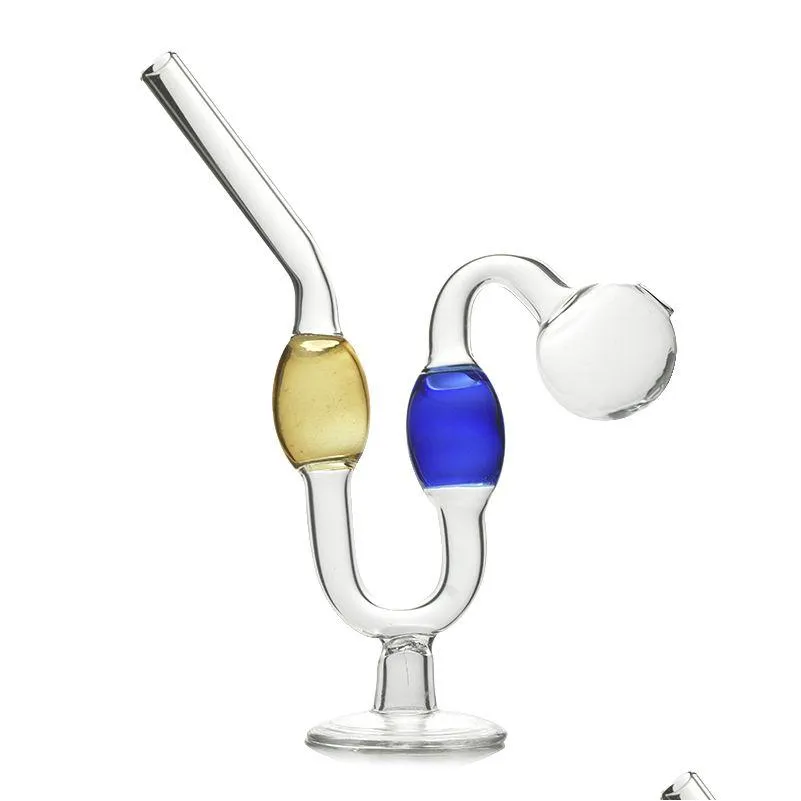 Pyrex Bubble Pipe: Serpentine Hand Water Bubbler, Thick Pyrex Oil ...