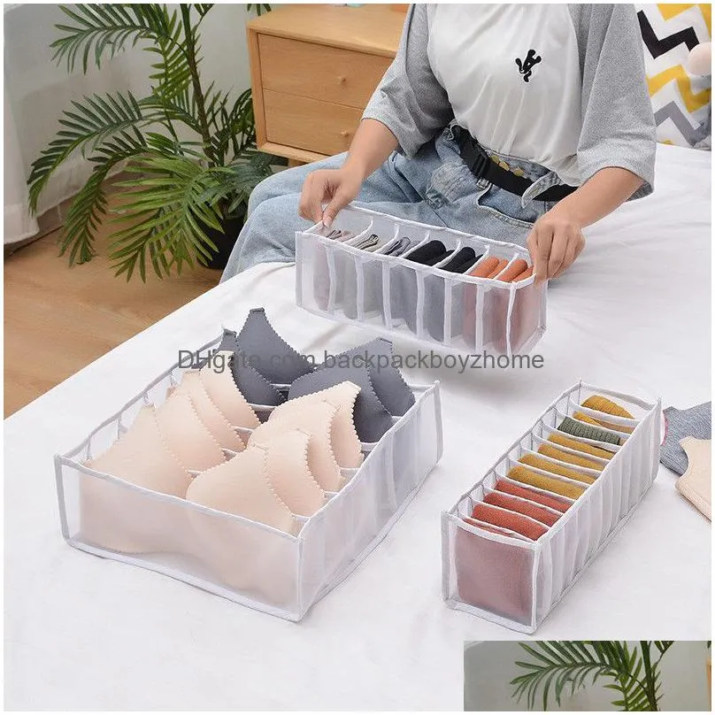 Acrylic Drawer Organizers Bra Boxes Underwear Clothes Organizer Der ...