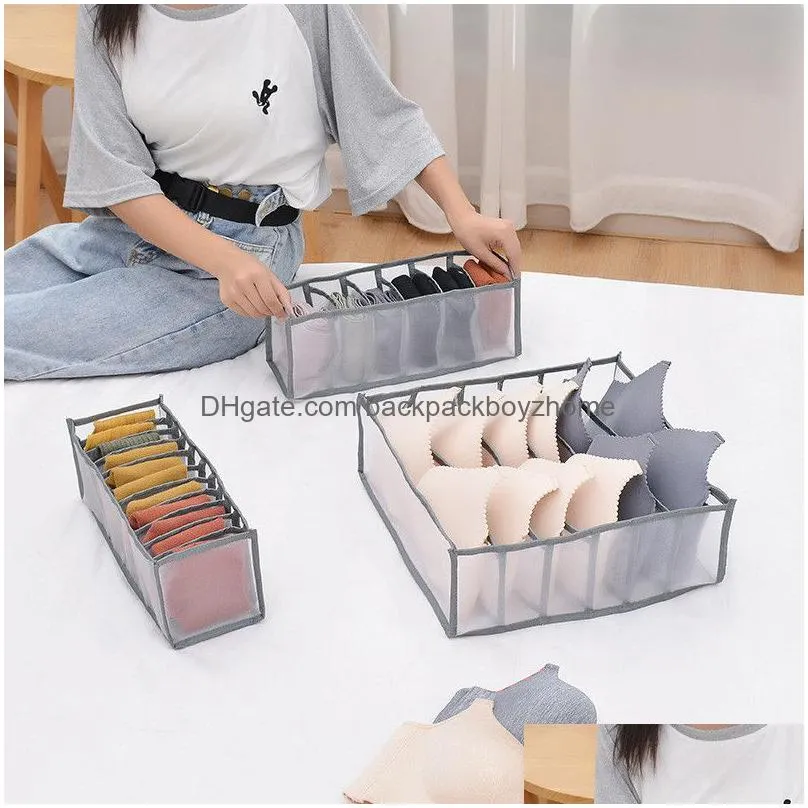 Acrylic Drawer Organizers Bra Boxes Underwear Clothes Organizer Der ...