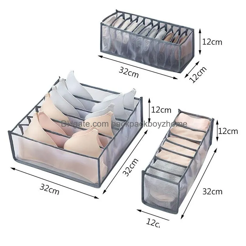 Acrylic Drawer Organizers Bra Boxes Underwear Clothes Organizer Der ...