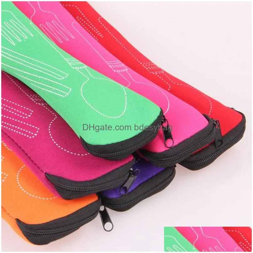 DHgate.com:Washable Tableware Bag, Portable Travel Cutlery Kit Storage ...