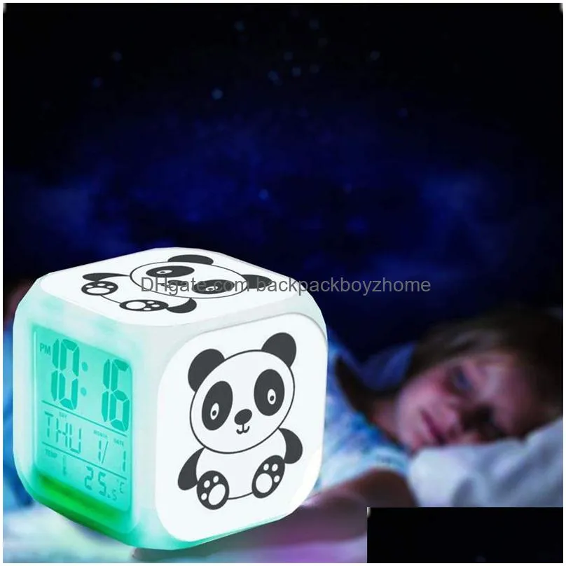 Digital Desk Clocks: Decorative Table Clocks With Panda Design, LED ...