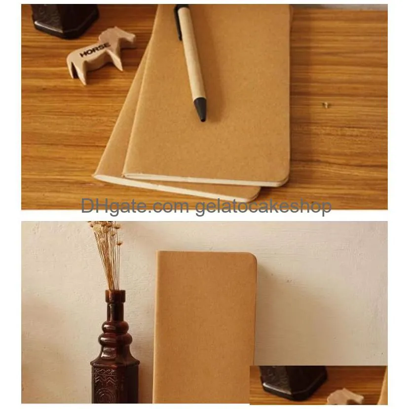 DHgate.com:Kraft Paper Notebook Notepad, Vintage Soft Blank Copybook ...